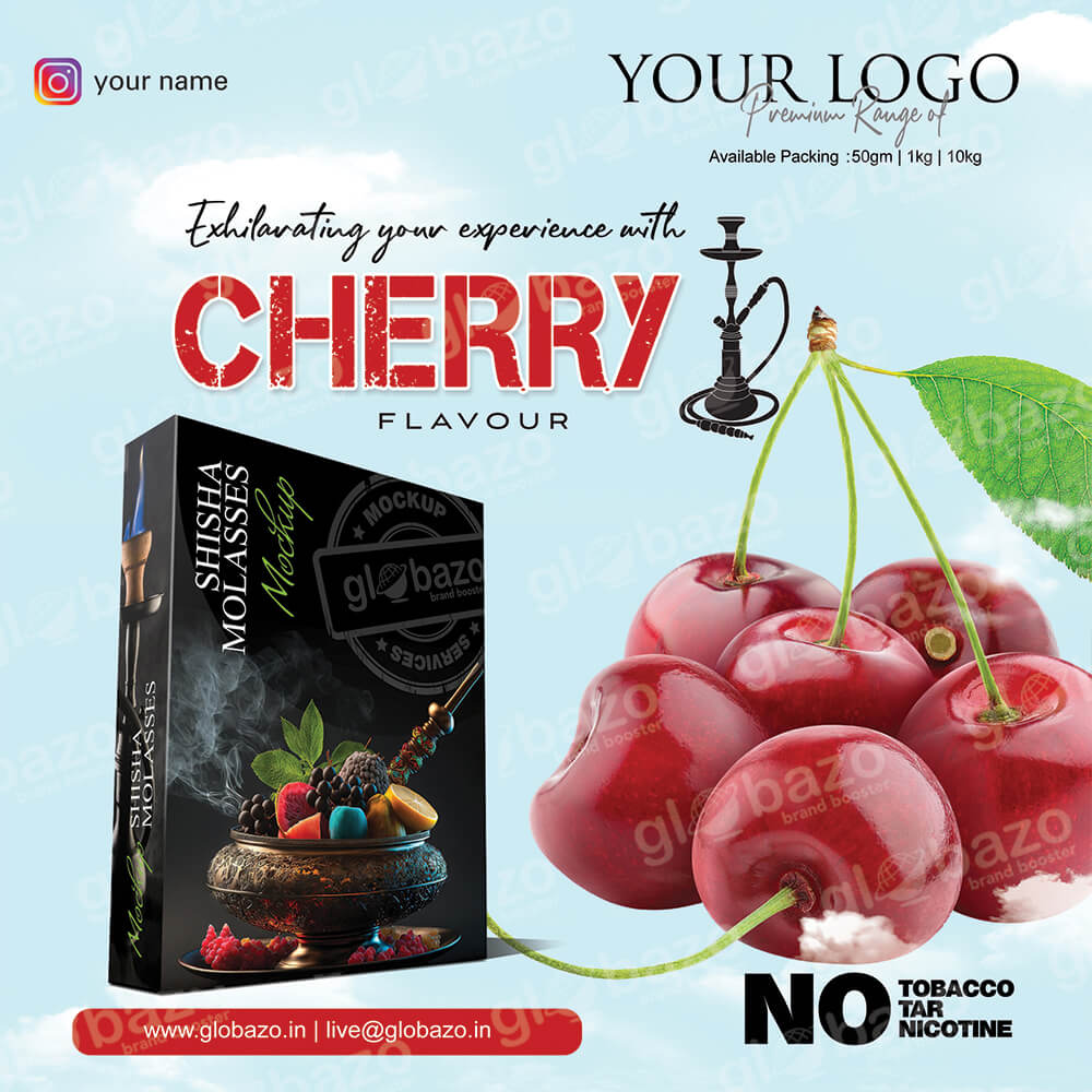 Cherry Flavour Mockup (sm-03) – Globazo : Social Media Banners, Product Mockups Ready to Print ...