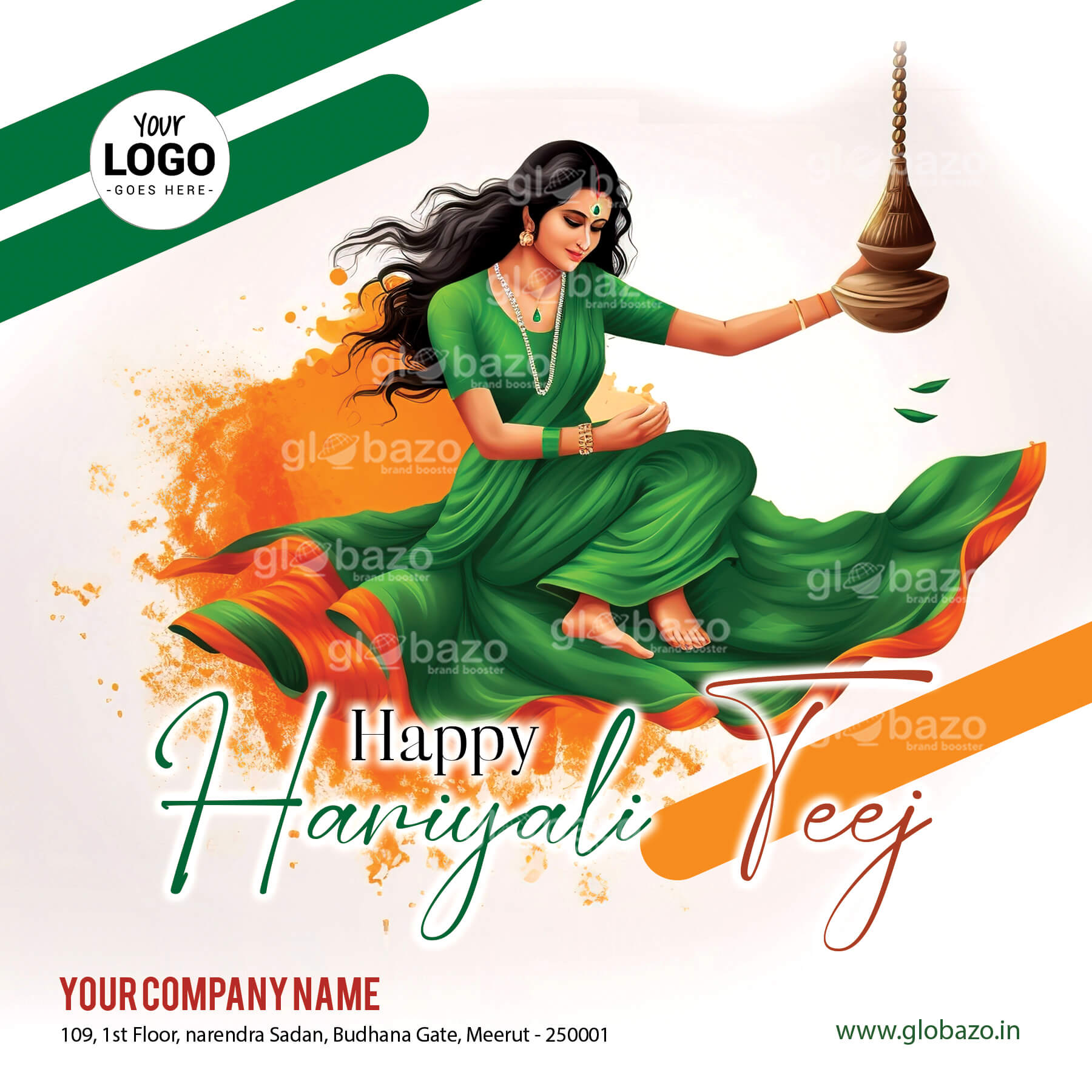 Hariyali Teej-03 – Globazo : Social Media Banners, Product Mockups Ready to Print designing ...