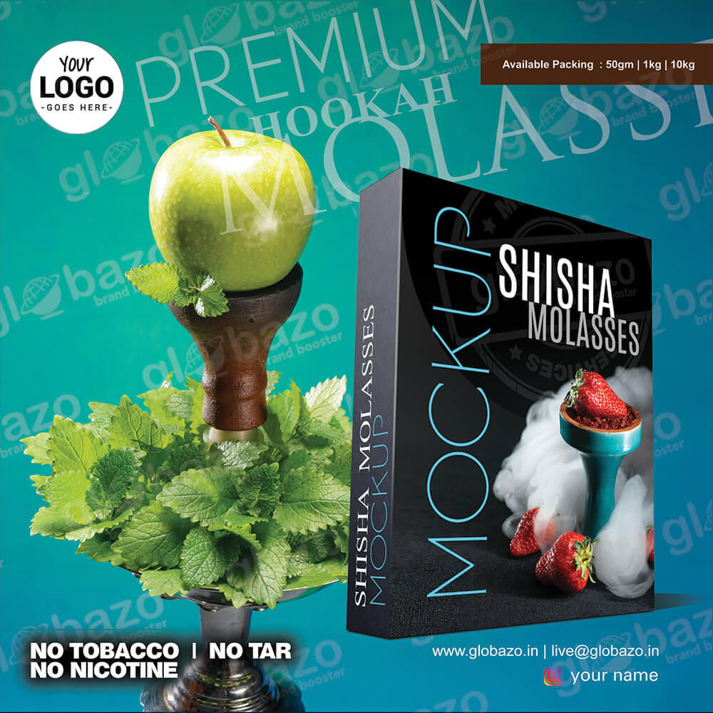 Apple Mint Shisha Molasses Mockup (sm-122) – Globazo : Social Media Banners, Product Mockups ...